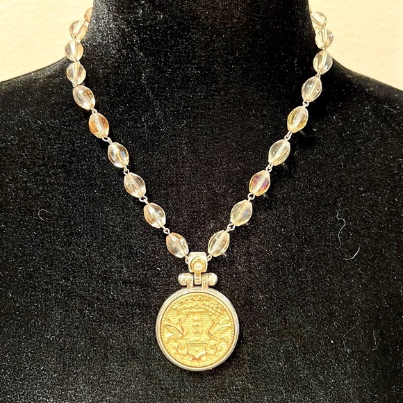 Brighton | Jewelry | Brighton Lucia Rosary Beaded Necklace Two Tone ...